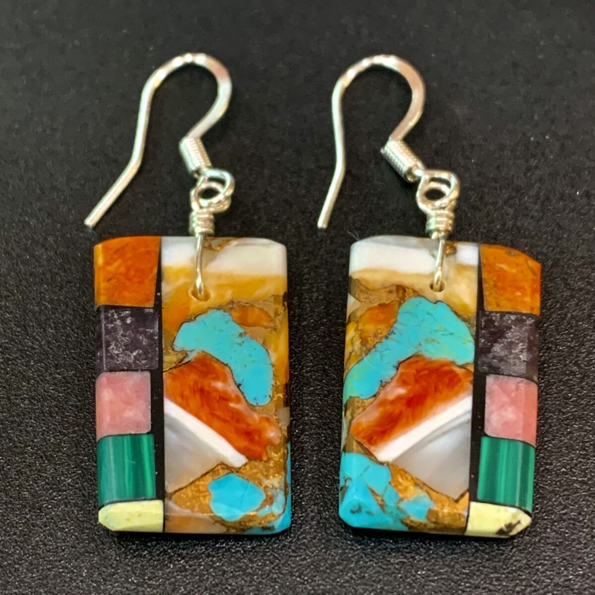 Kewa Mojave Composite Stone Earrings - Santa Fe Crafts
